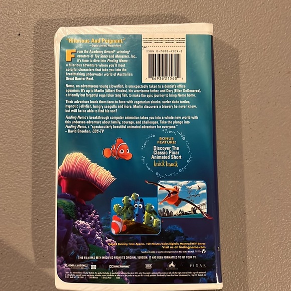Disney / Pixar | Media | Finding Nemo Walt Disney Pixar Vhs Tape | Poshmark